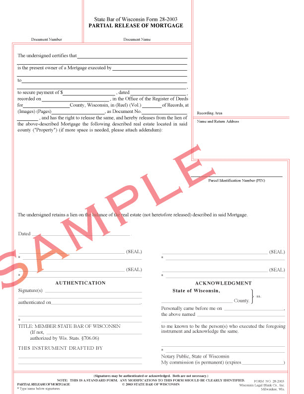 Wisconsin Legal Blank